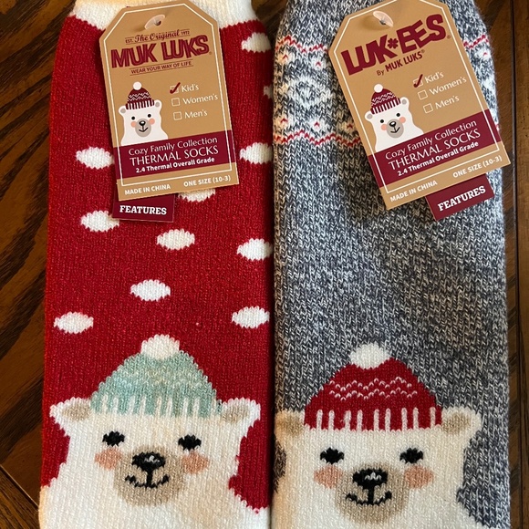Muk Luks | Accessories | Muk Luks Kids Thermal Socks | Poshmark
